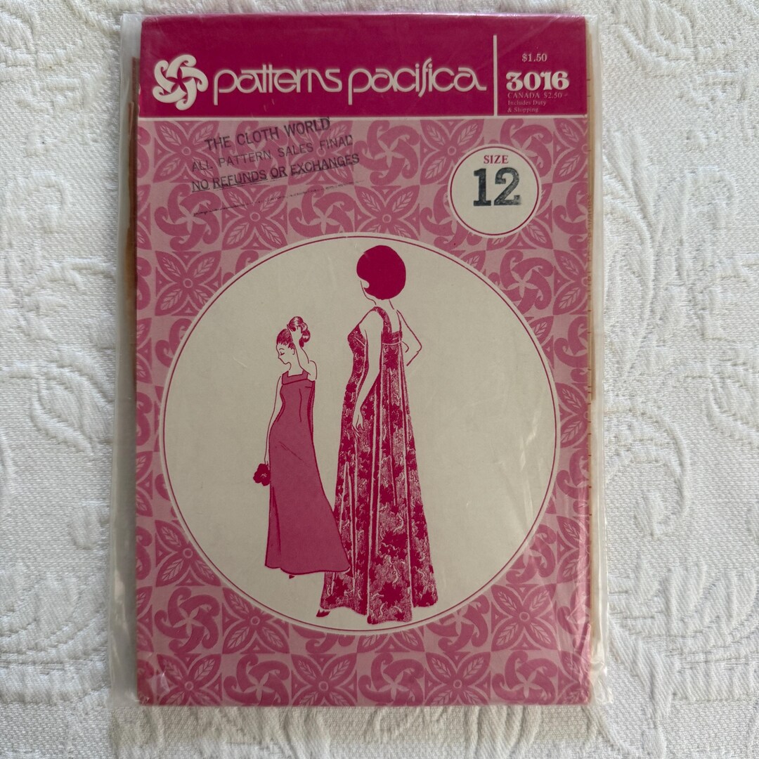Patterns Pacifica 3016 Muumuu Dress Pattern 1970s - Etsy