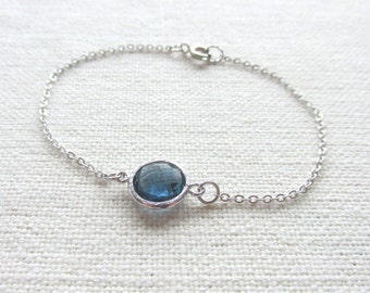 Dark Blue Bracelet | Etsy