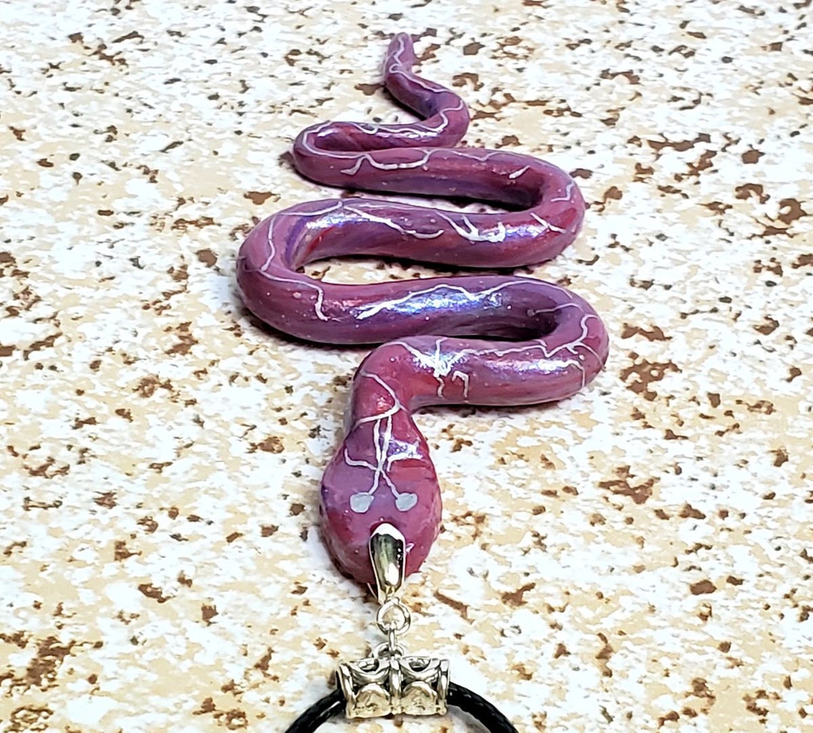 Purple Viper Necklace - Etsy