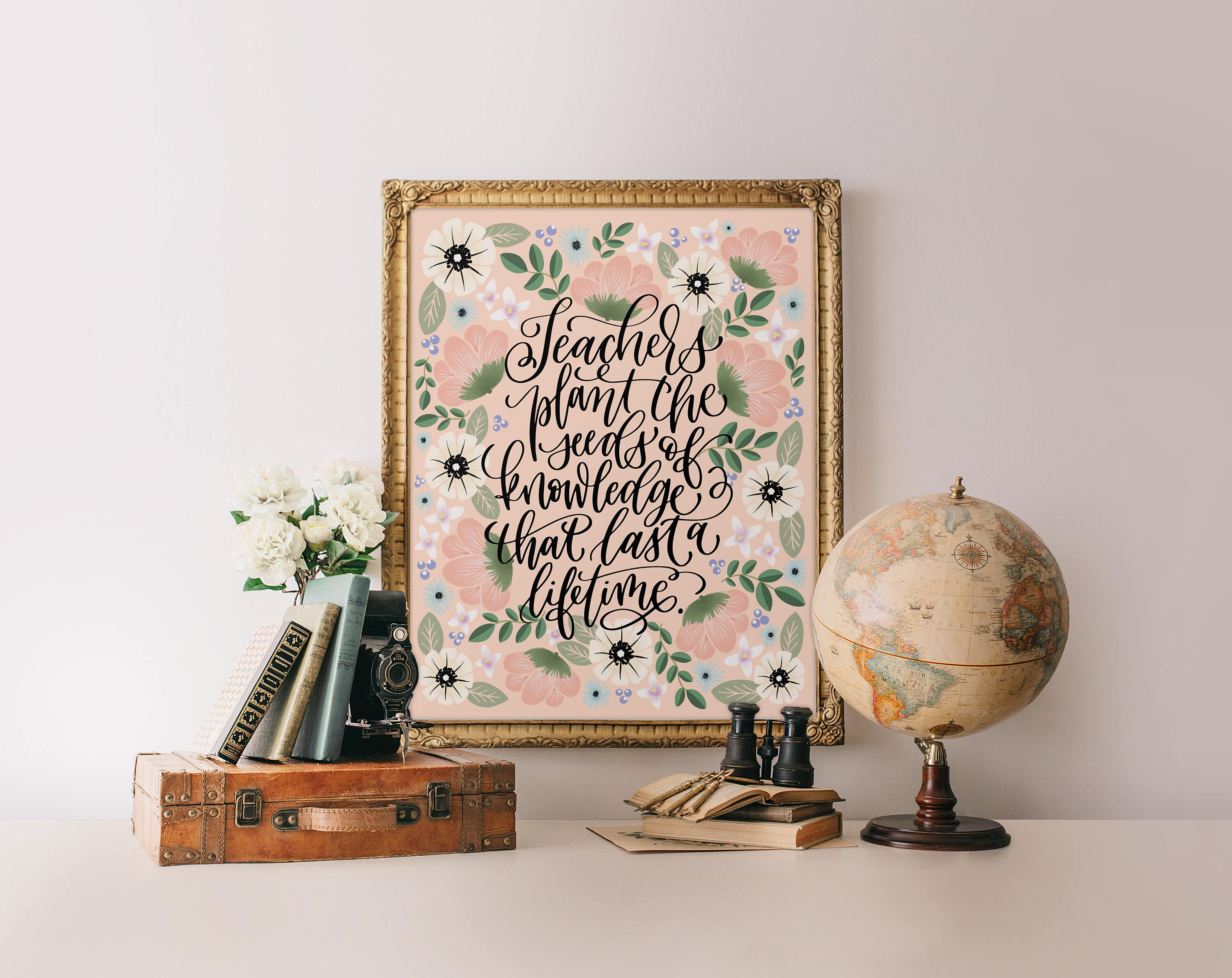 Teacher gift Gift for teachers quote about teachers teacher | Etsy