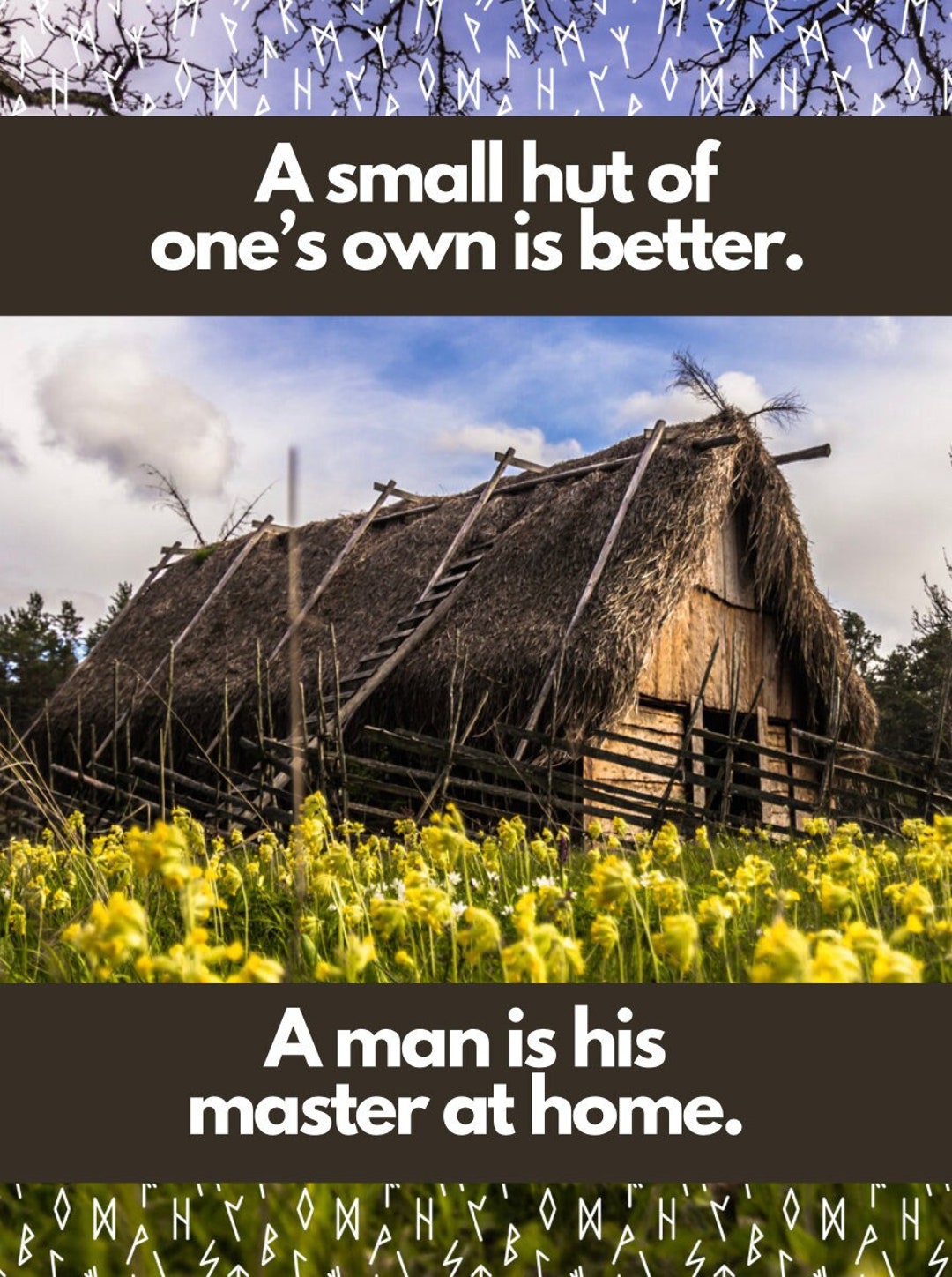 A Small Hut Poster - Etsy