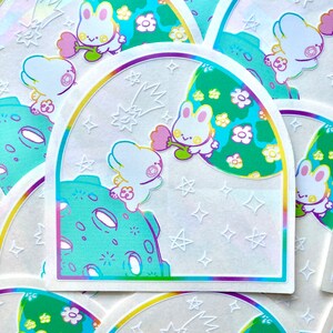 Space Bunnies Suncatcher Decal/sticker - Etsy