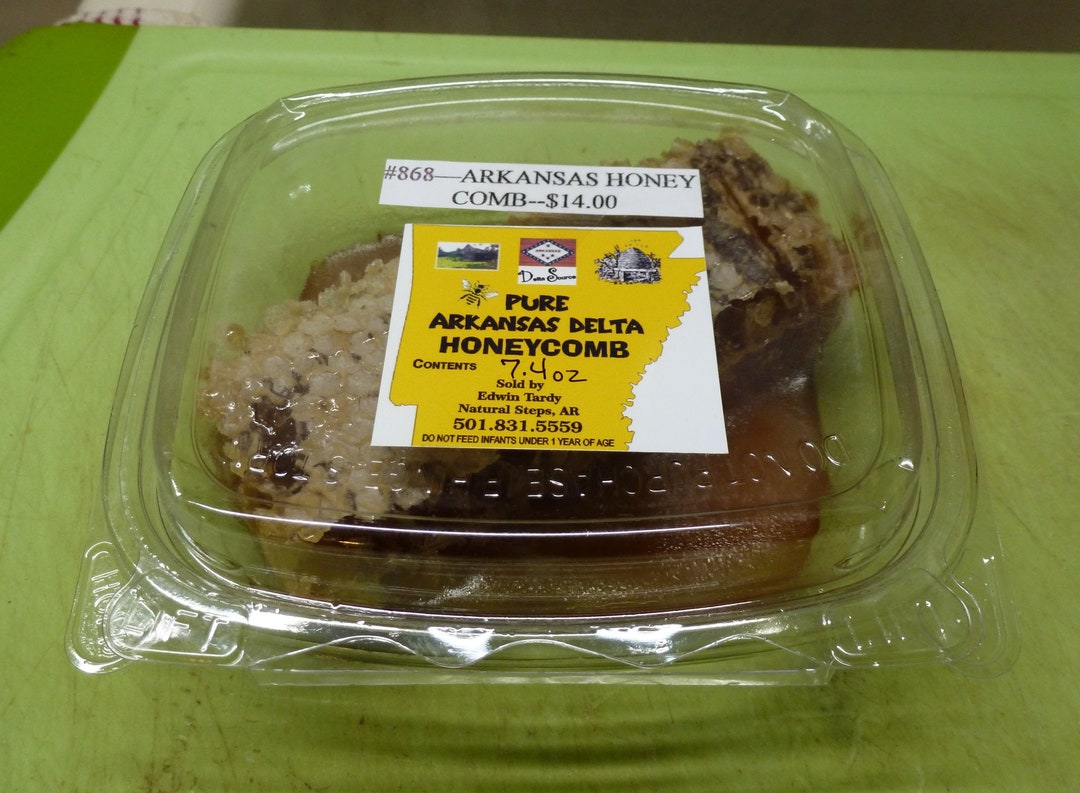 ARKANSAS HONEY Comb-raw Arkansas Delta Honey Comb Slab-2023 Harvest ...