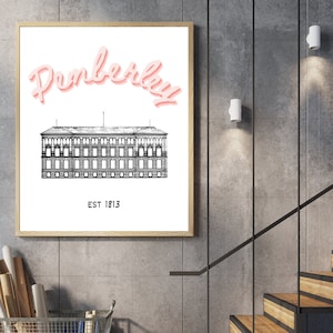 Pride & Prejudice Print Download, Jane Austen Art. Pemberley Art Print ...