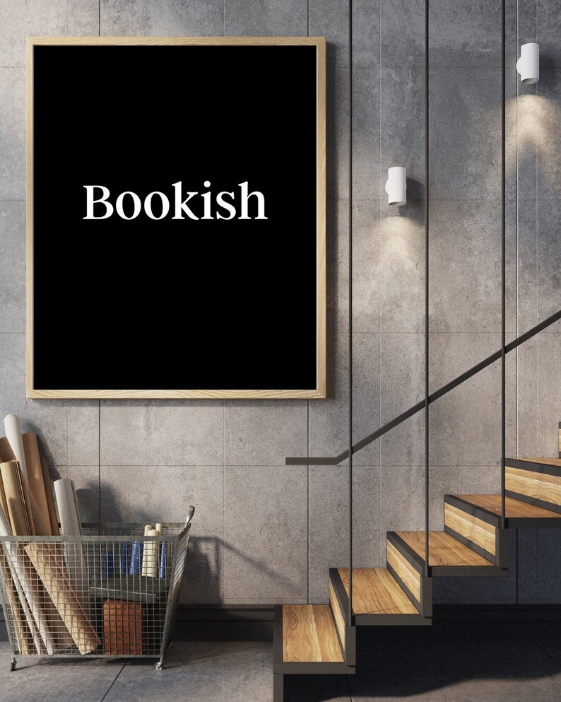 Bookish Poster, Educational Wall Art, Neutral Homeschool, Classroom ...
