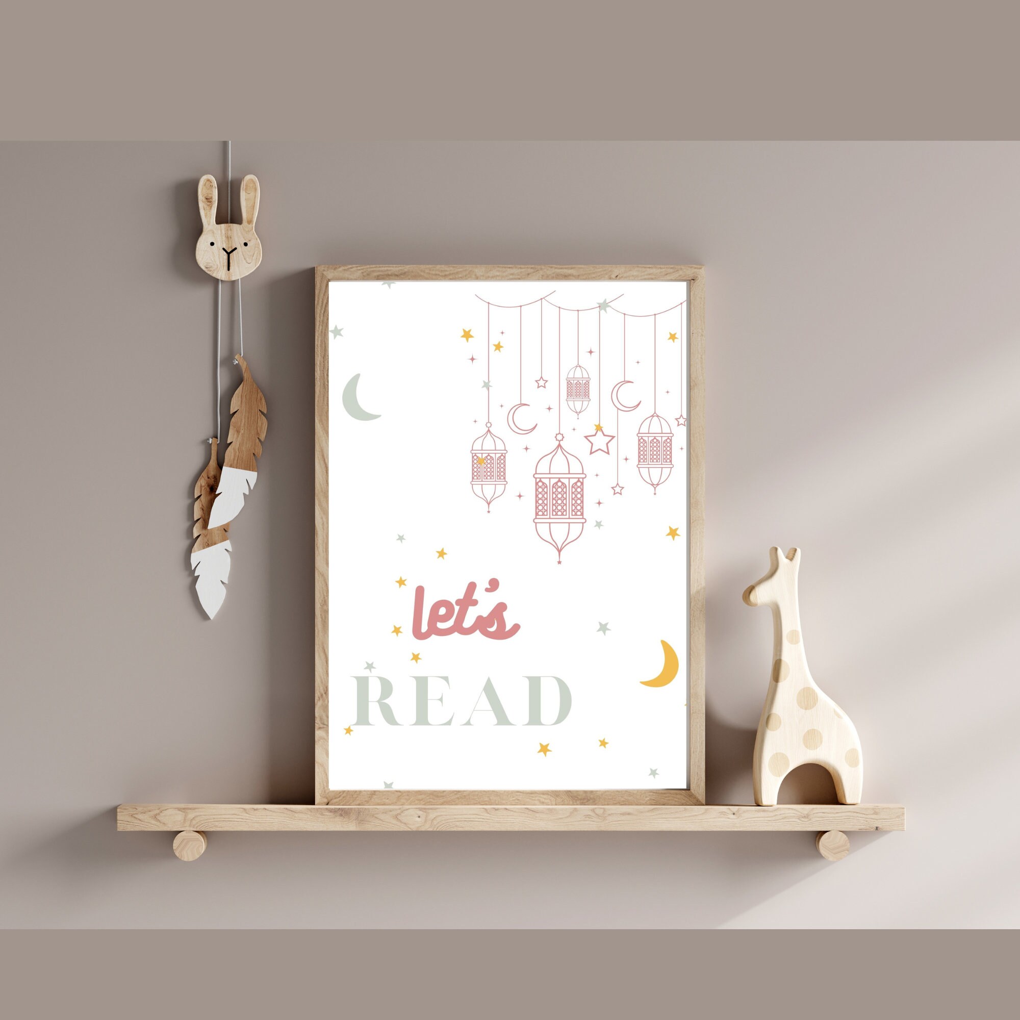 DIGITAL FILE, Let's Read Printable Download, Reading Corner Sign ...