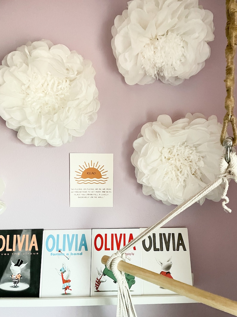 Read Books Printable, Kids Reading Book, Playroom Wall Decor, Classroom ...