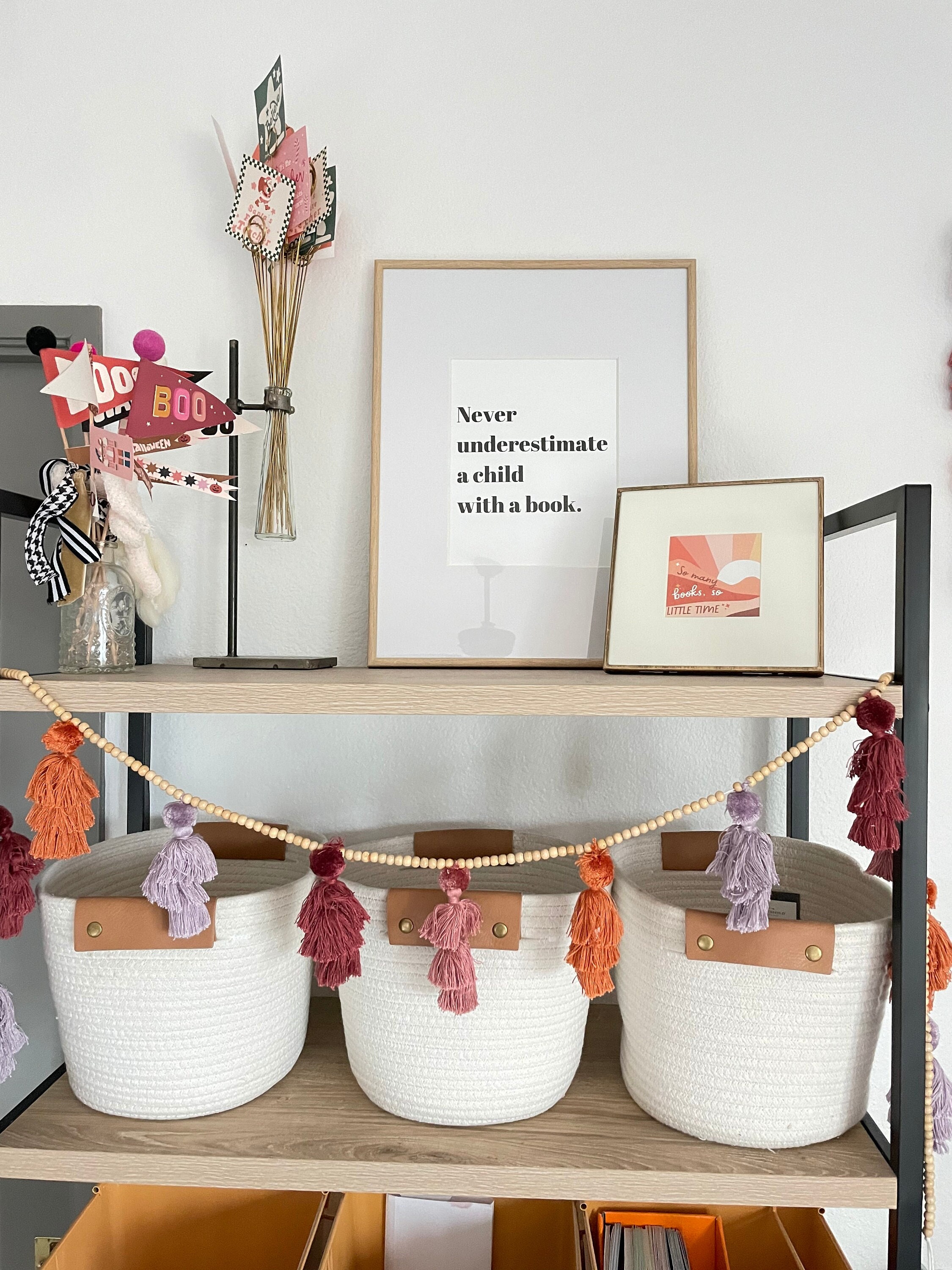 So Many Books, so Little Time Print, Kids Reading Book, Playroom Wall ...