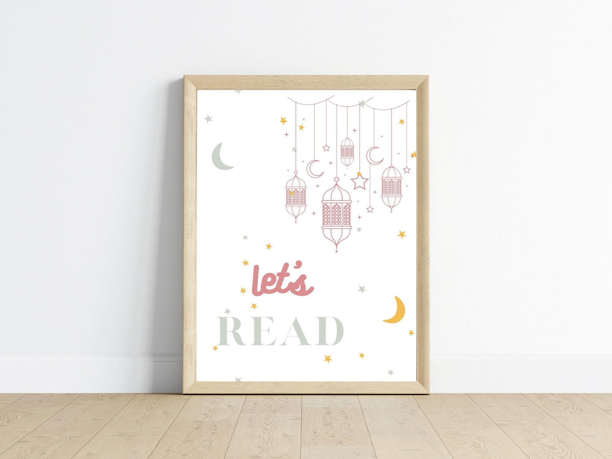 DIGITAL FILE, Let's Read Printable Download, Reading Corner Sign ...