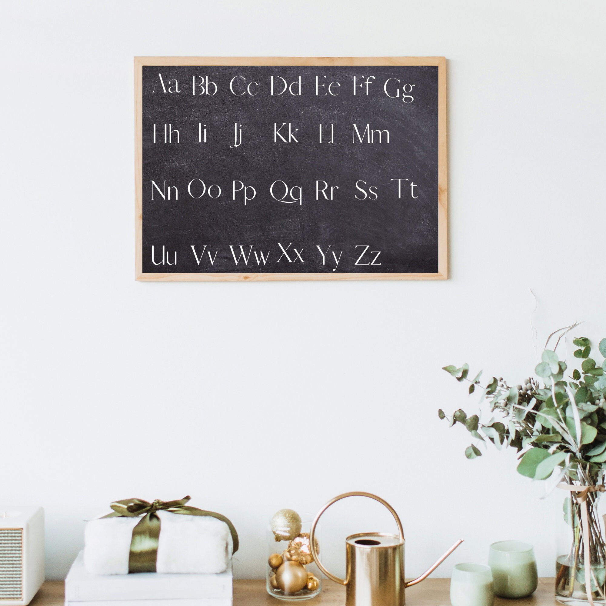 Grammar Poster, ABC List, Educational Wall Art, Kid Alphabet Print ...