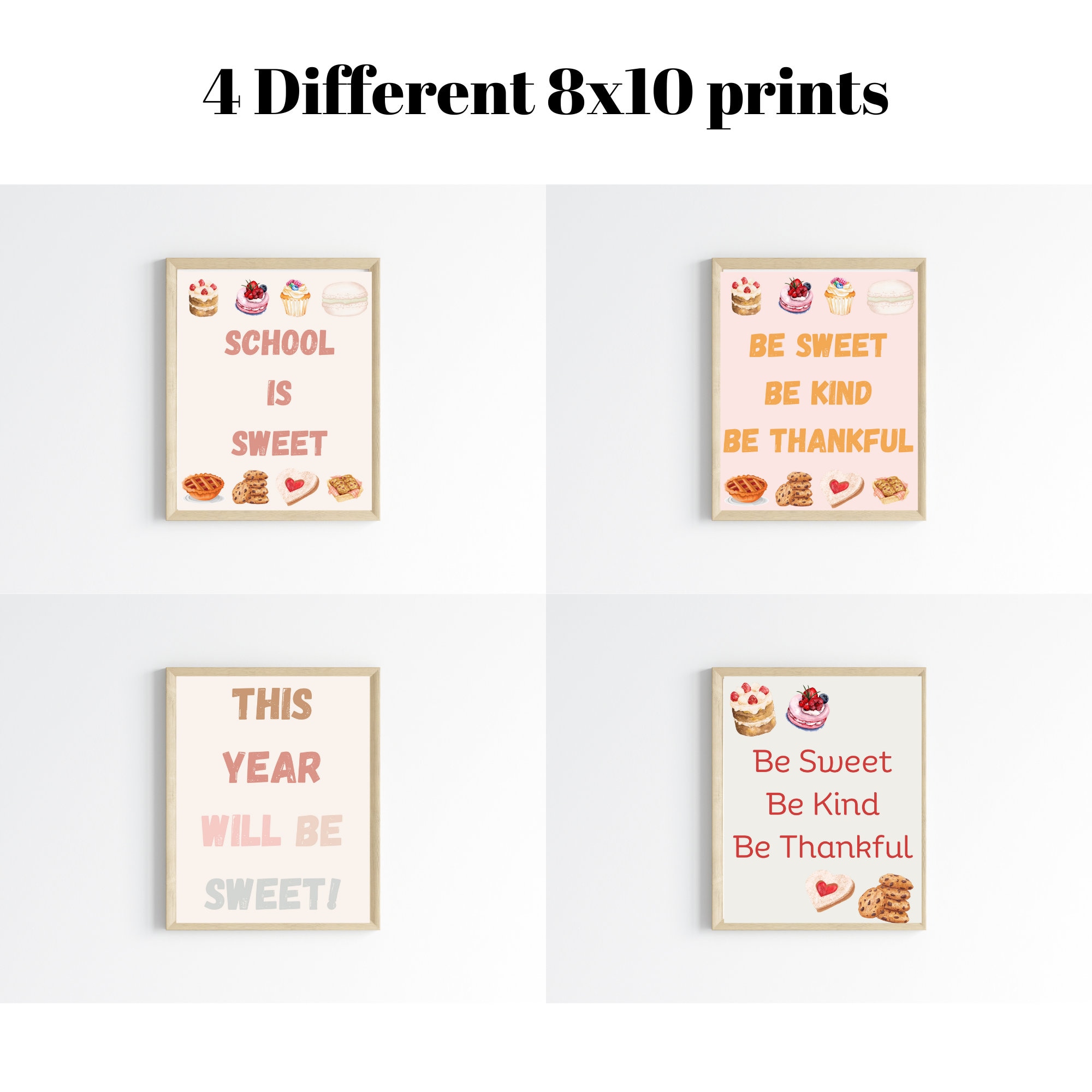 Printable Teacher Bulletin Board Display Kit. School is Sweet. This ...