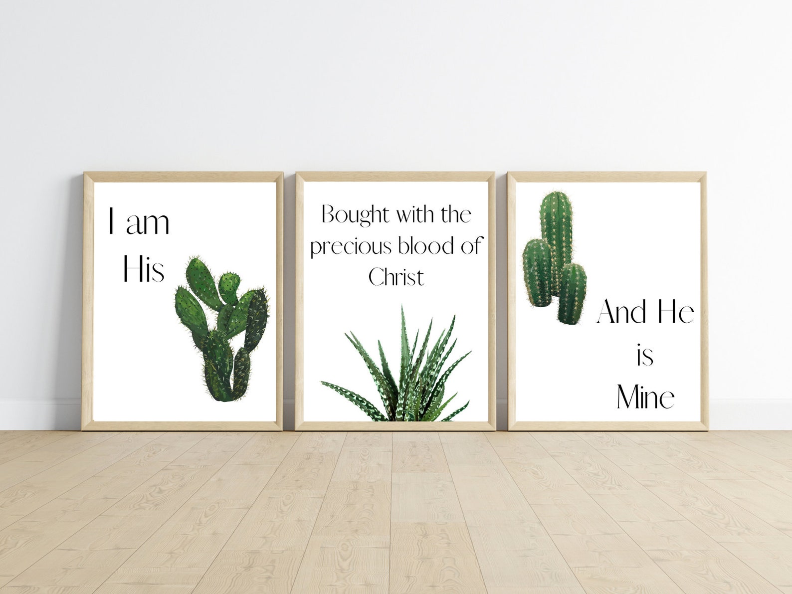 Bought With the Blood of Christ Digital Print Poster | Christian Wall ...
