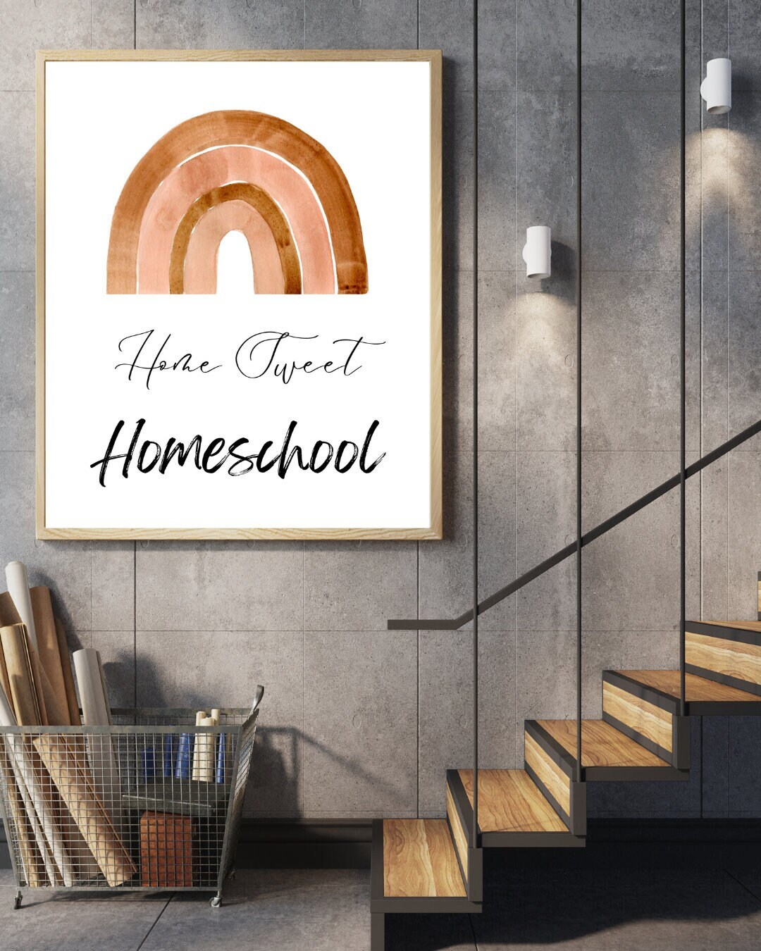 Home Sweet Homeschool Poster, Educational Wall Art, Homeschool Art ...