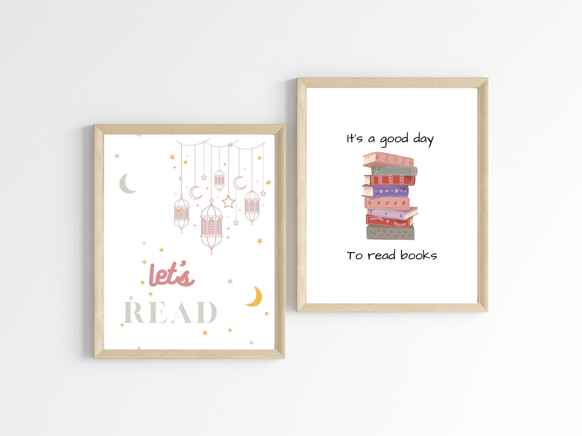 DIGITAL FILE, Let's Read Printable Download, Reading Corner Sign ...