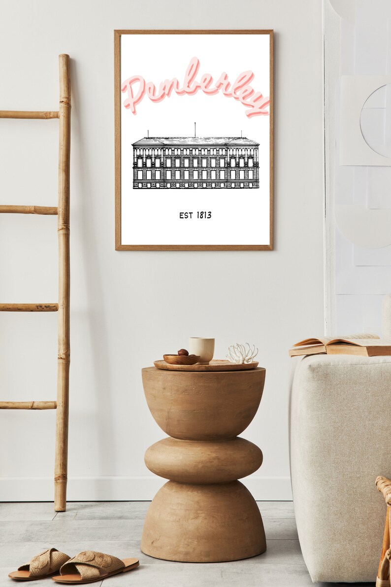 Pride & Prejudice Print Download, Jane Austen Art. Pemberley Art Print ...