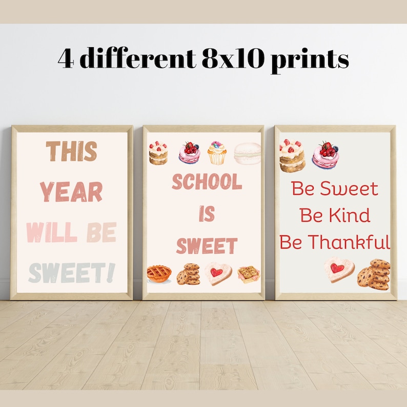 Printable Teacher Bulletin Board Display Kit. School is Sweet. This ...