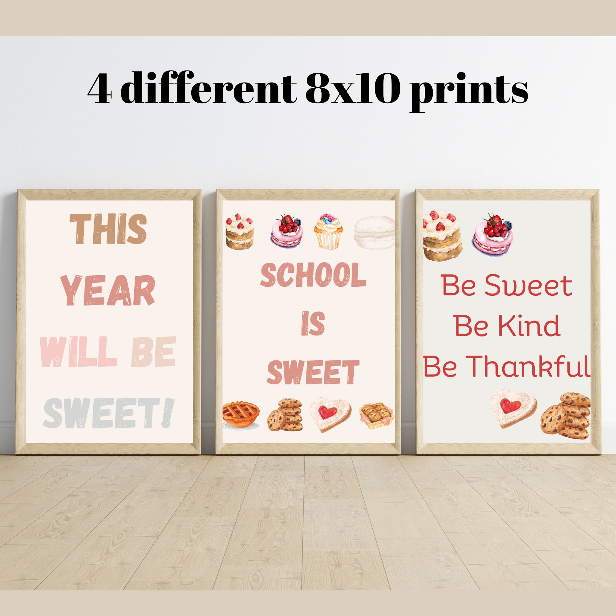 Printable Teacher Bulletin Board Display Kit. School is Sweet. This ...