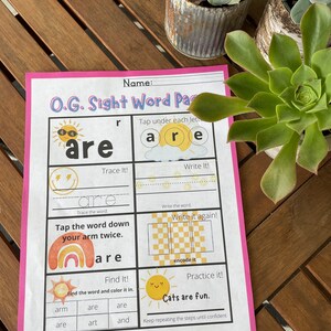 Orton Gillingham Sight Word Worksheets List 1, Educational Worksheets ...