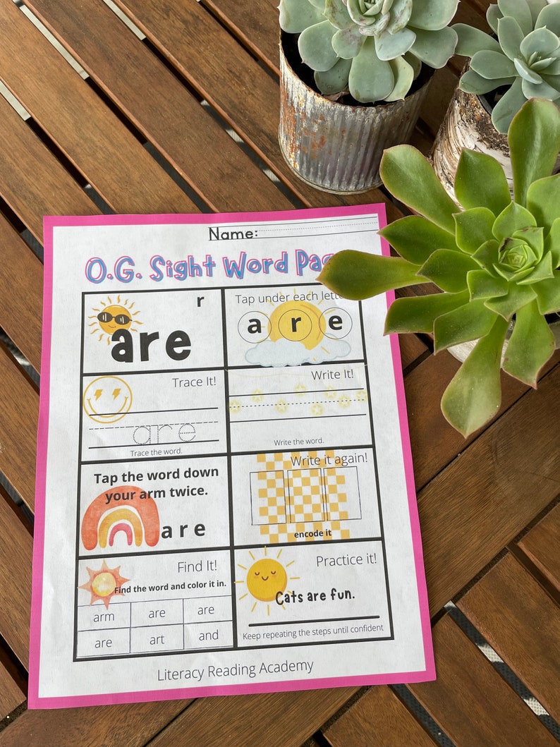 Orton Gillingham Sight Word Worksheets List 1, Educational Worksheets ...