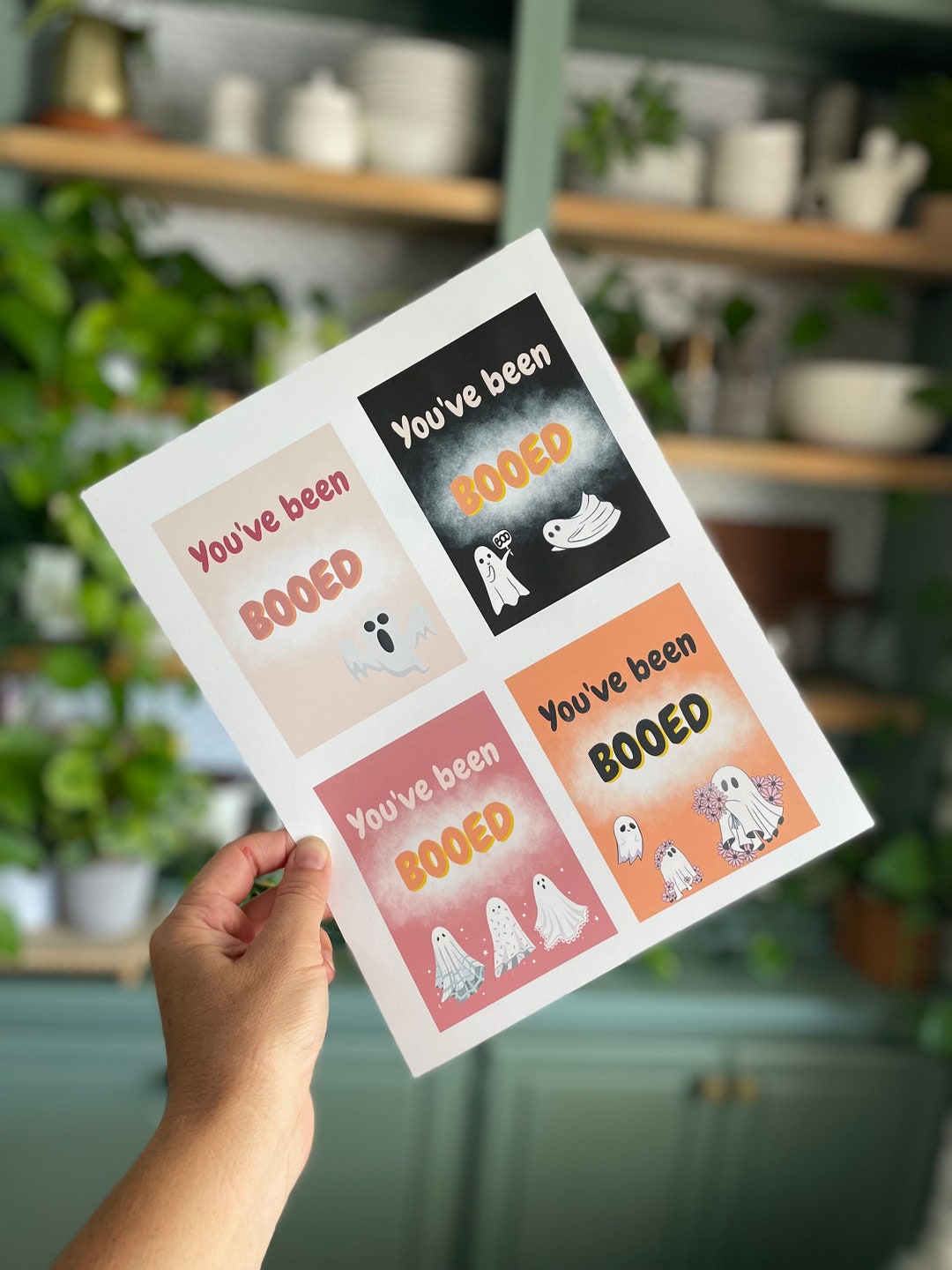 Boo Basket Digital Cards. Halloween Download. You've Been Booed. Boo ...