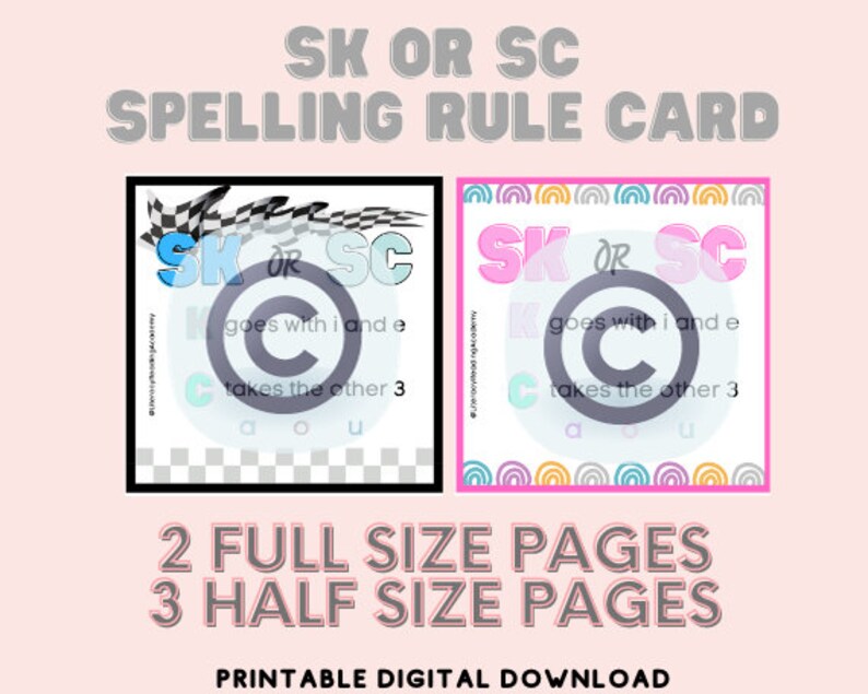 TCH Spelling RULE CARD. Structured Literacy Spelling Rules. Orton ...