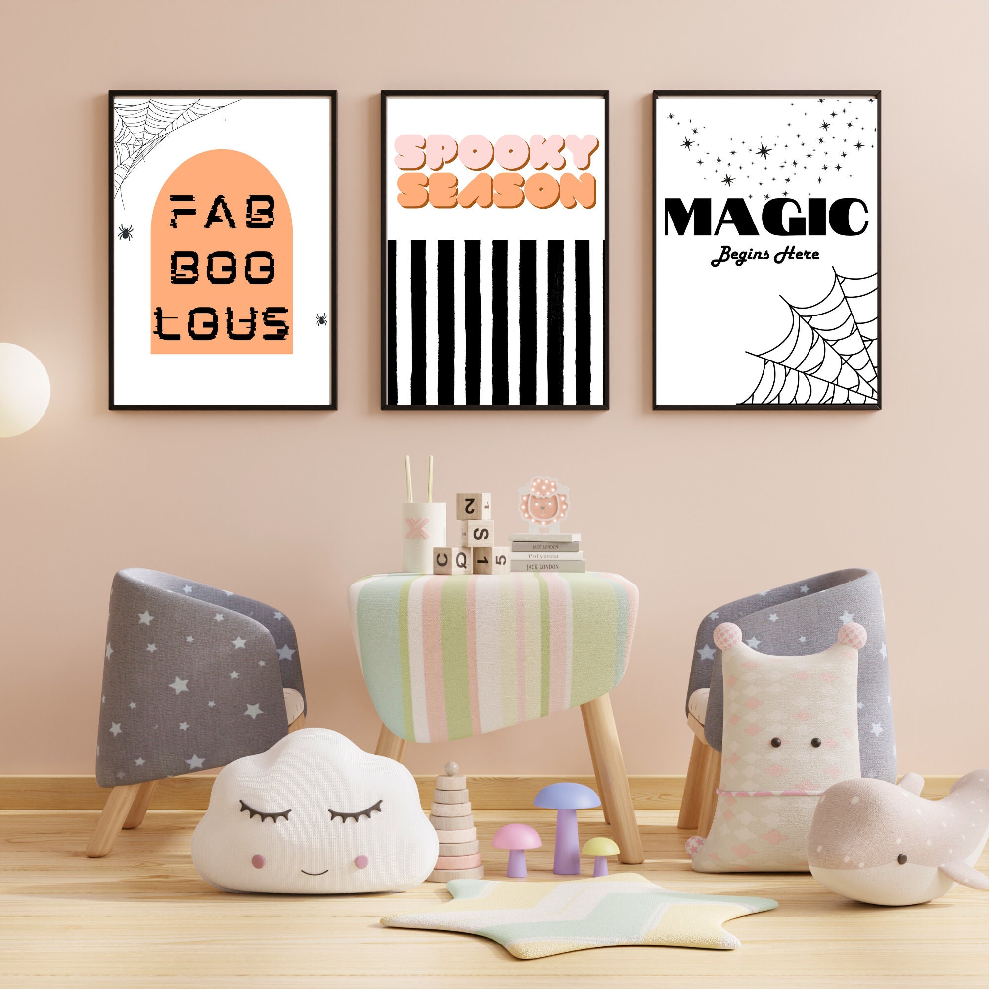 Ghost Print. Spooky Halloween Digital Art. Halloween Art Print ...