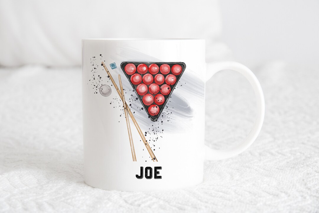 Personalised Snooker Player Mug, Snooker Gift for Him, Snooker Mug ...