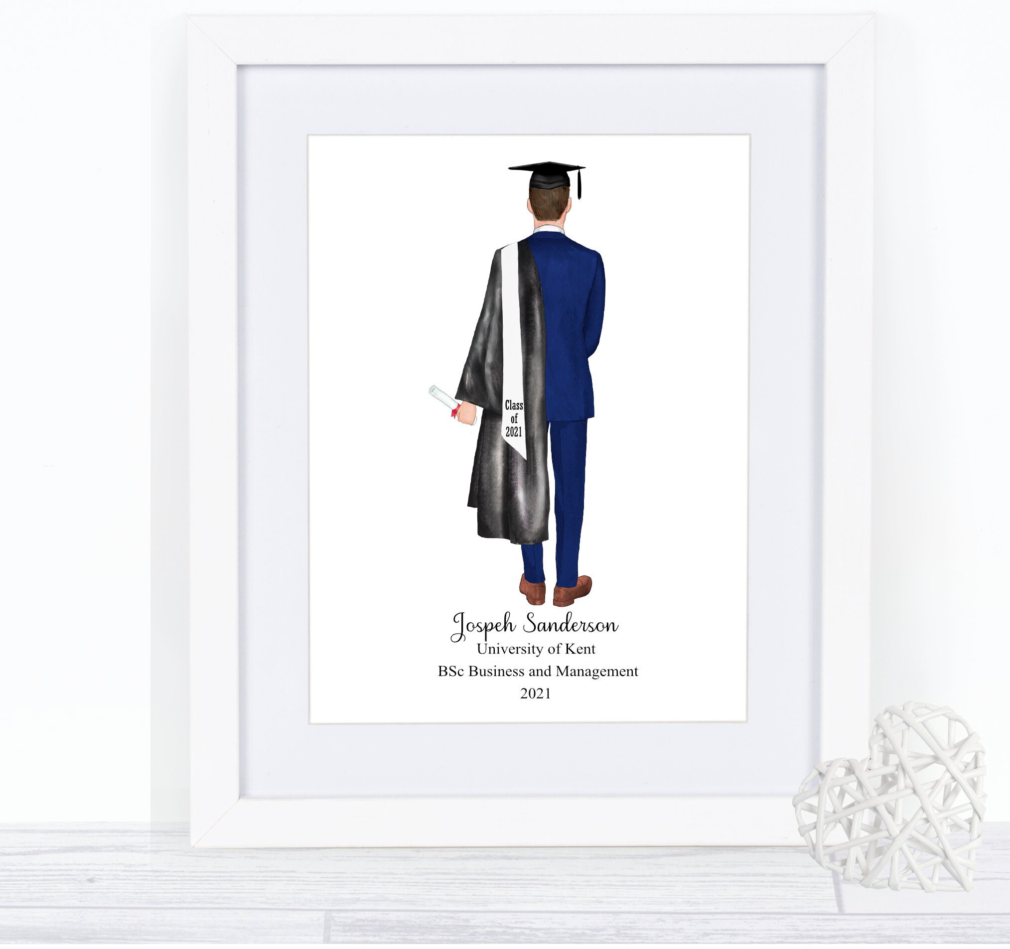 Male Graduation print personalised Graduation Gift Ideas | Etsy