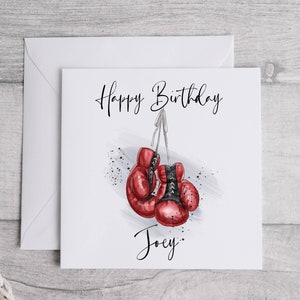 Boxing Personalised Birthday Card - Etsy