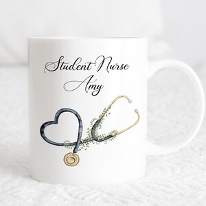 Personalised Stethoscope Mug, NHS Worker Mug, GP Mug,student Nurse Mug ...
