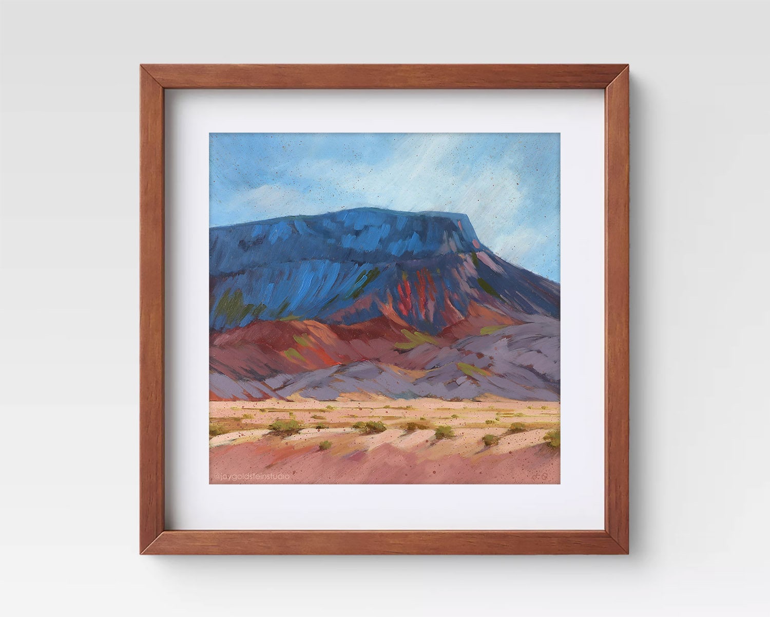 Desert Mesa Print Desert Abstract Art Southwest Landscape Painting ...