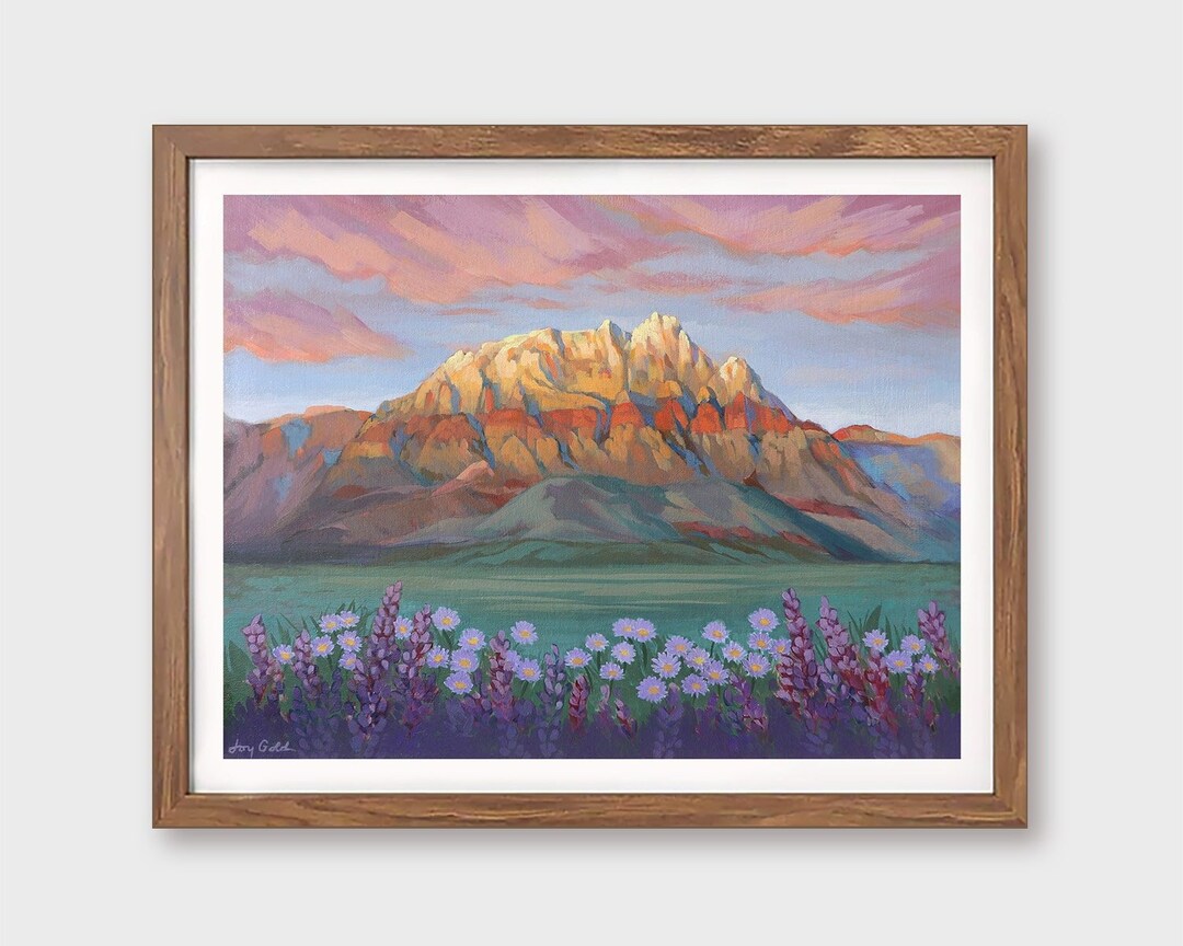 Spring Mountain Splendor Print Red Rock Canyon Print Nevada Desert ...