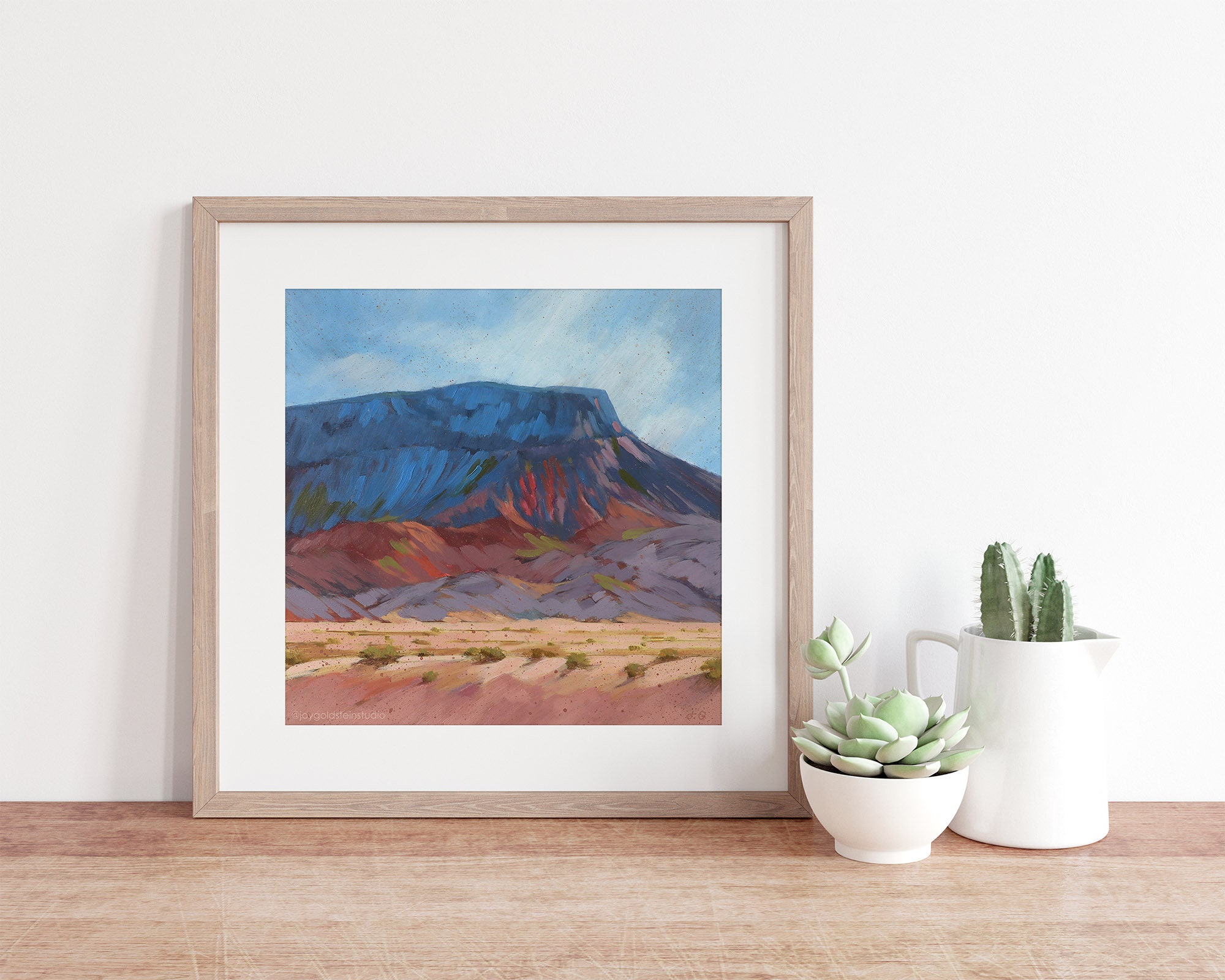 Desert Mesa Print Desert Abstract Art Southwest Landscape Painting ...