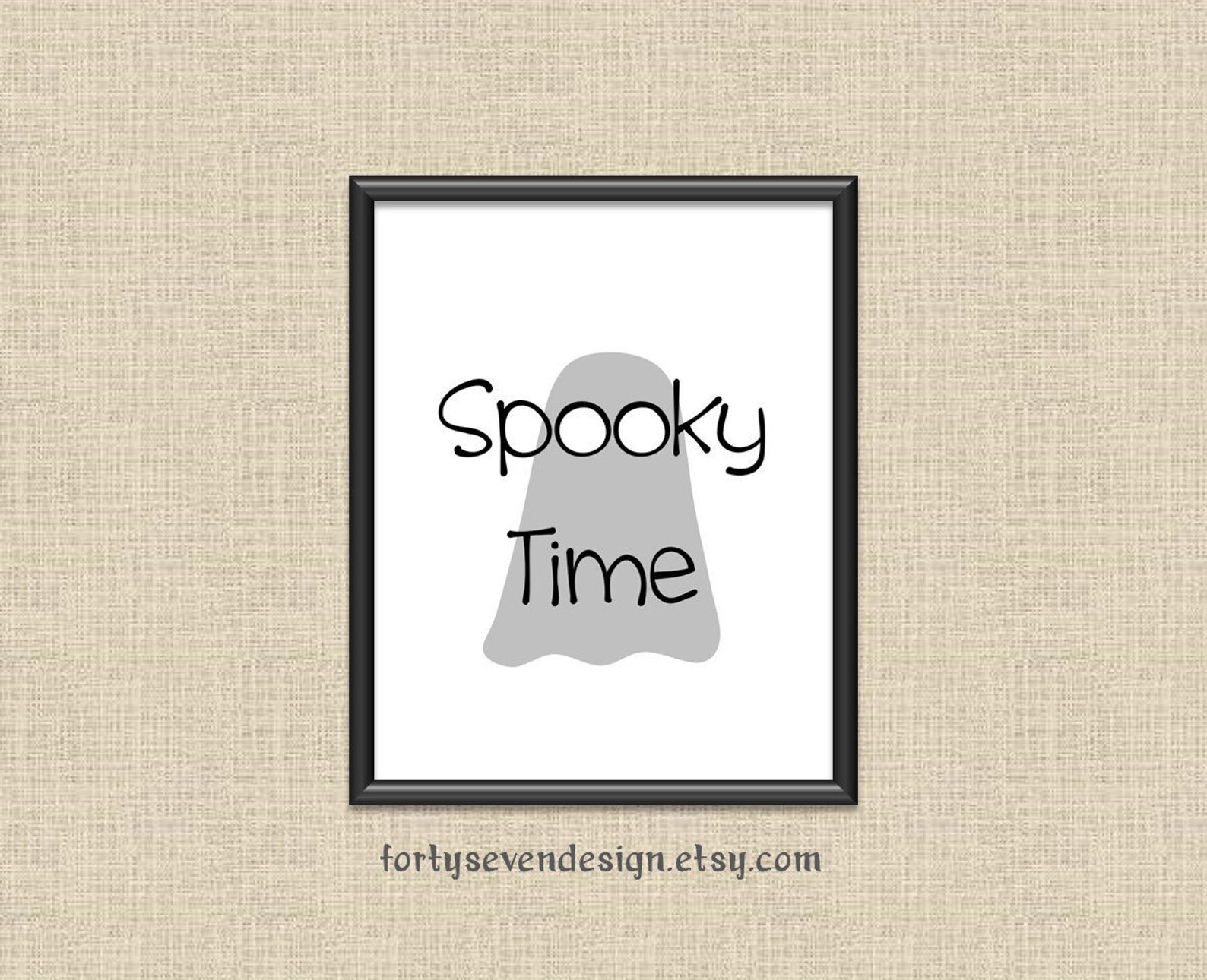 DIGITAL DOWNLOAD Spooky Time Ghost Halloween Printable - Etsy