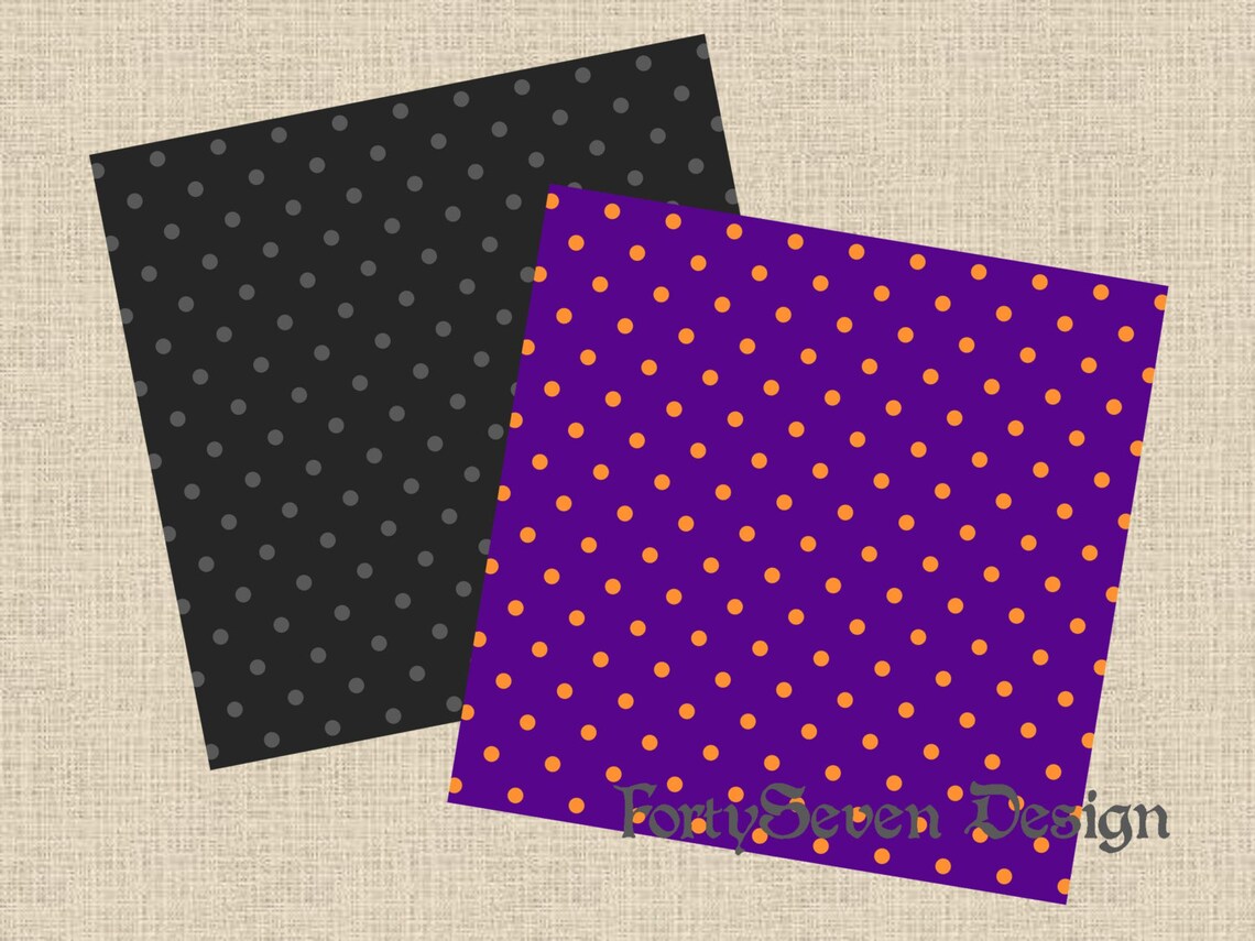 Halloween Digital Scrapbook Paper 16 12x12 300dpi Jpeg Jpg Printable ...
