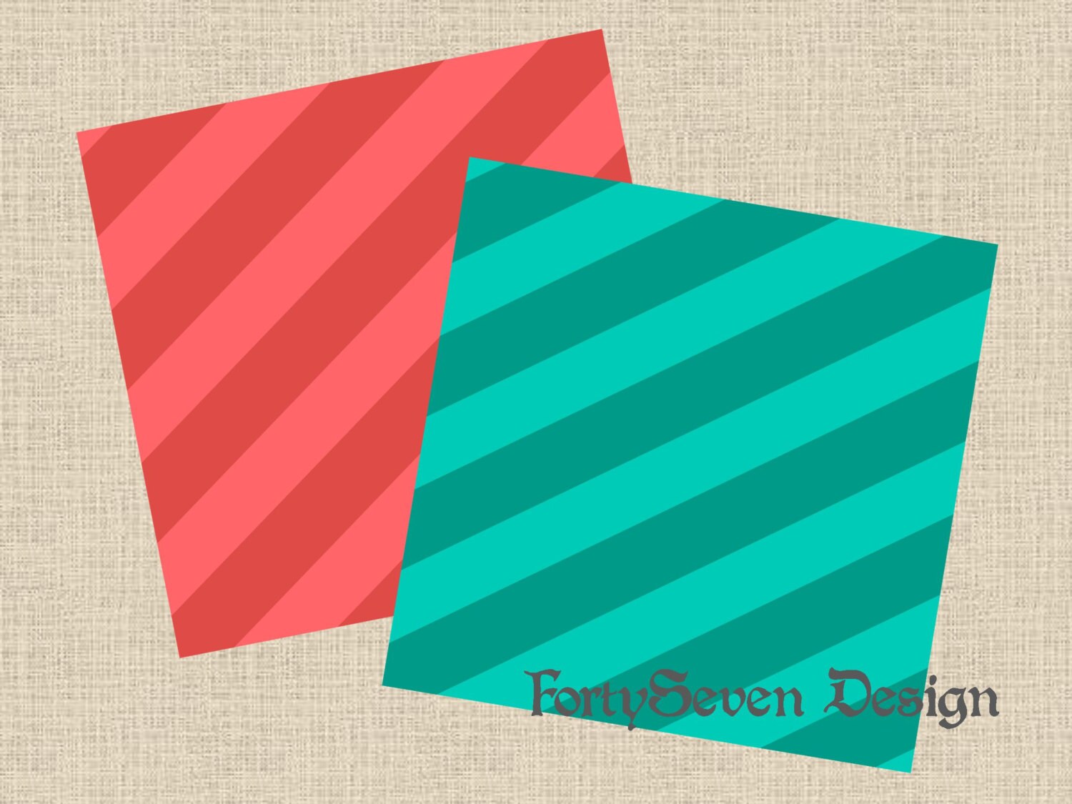 Bold Stripes Digital Scrapbook Paper 10 12x12 300dpi Jpeg Jpg | Etsy