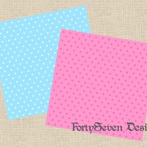 Pastel Polka Dots Digital Scrapbook Paper 18 12x12 300dpi Jpeg Jpg ...
