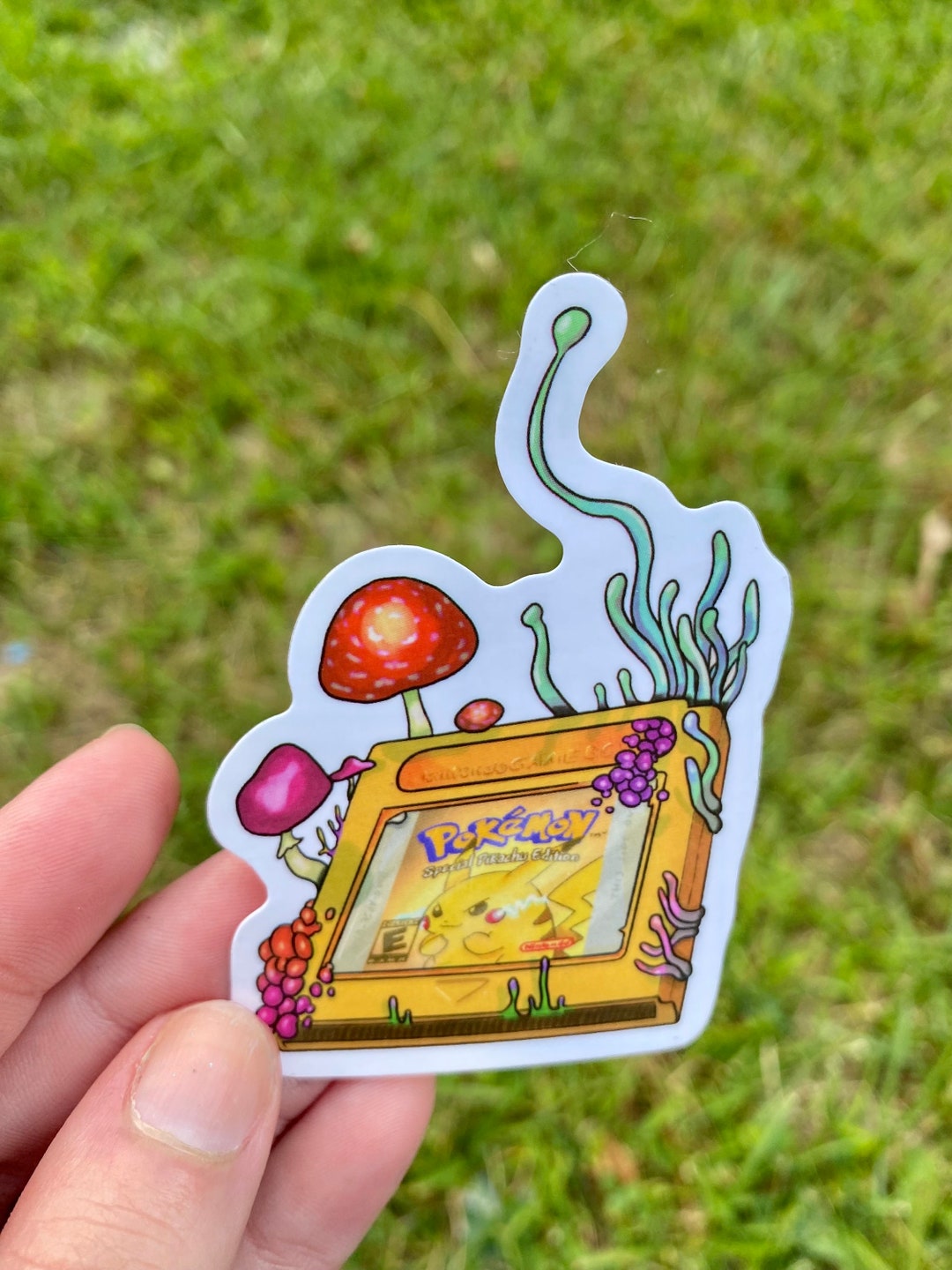 Pokémon Yellow Gameboy Cartridge With Fungus 3 Inch Vinyl Pikachu ...