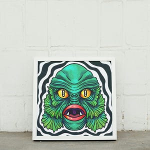 Creature From the Black Lagoon Gill Man Digital Art Print 8x8 Inches - Etsy