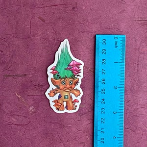 Troll With Fungus 3 Inch Vinyl Sticker - Etsy