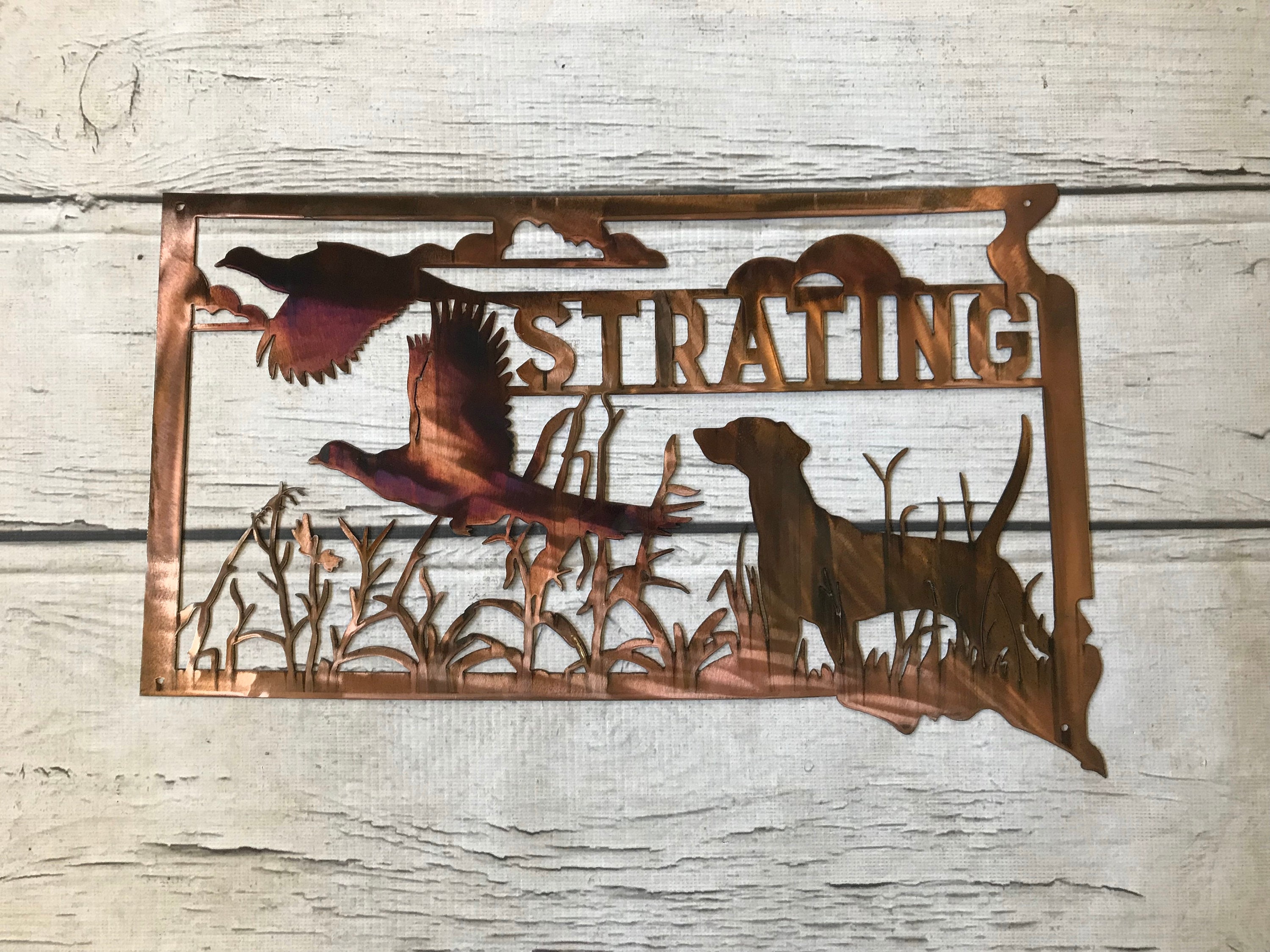 Personalized South Dakota Pheasant Hunting Scene, Pheasant Hunting Sign ...