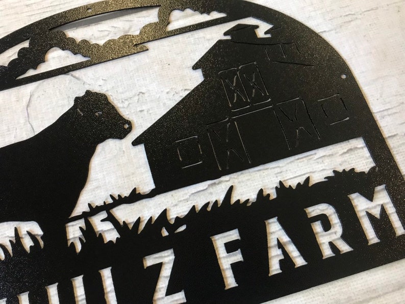 Custom Cattle Sign Personalized Farm Sign - Etsy