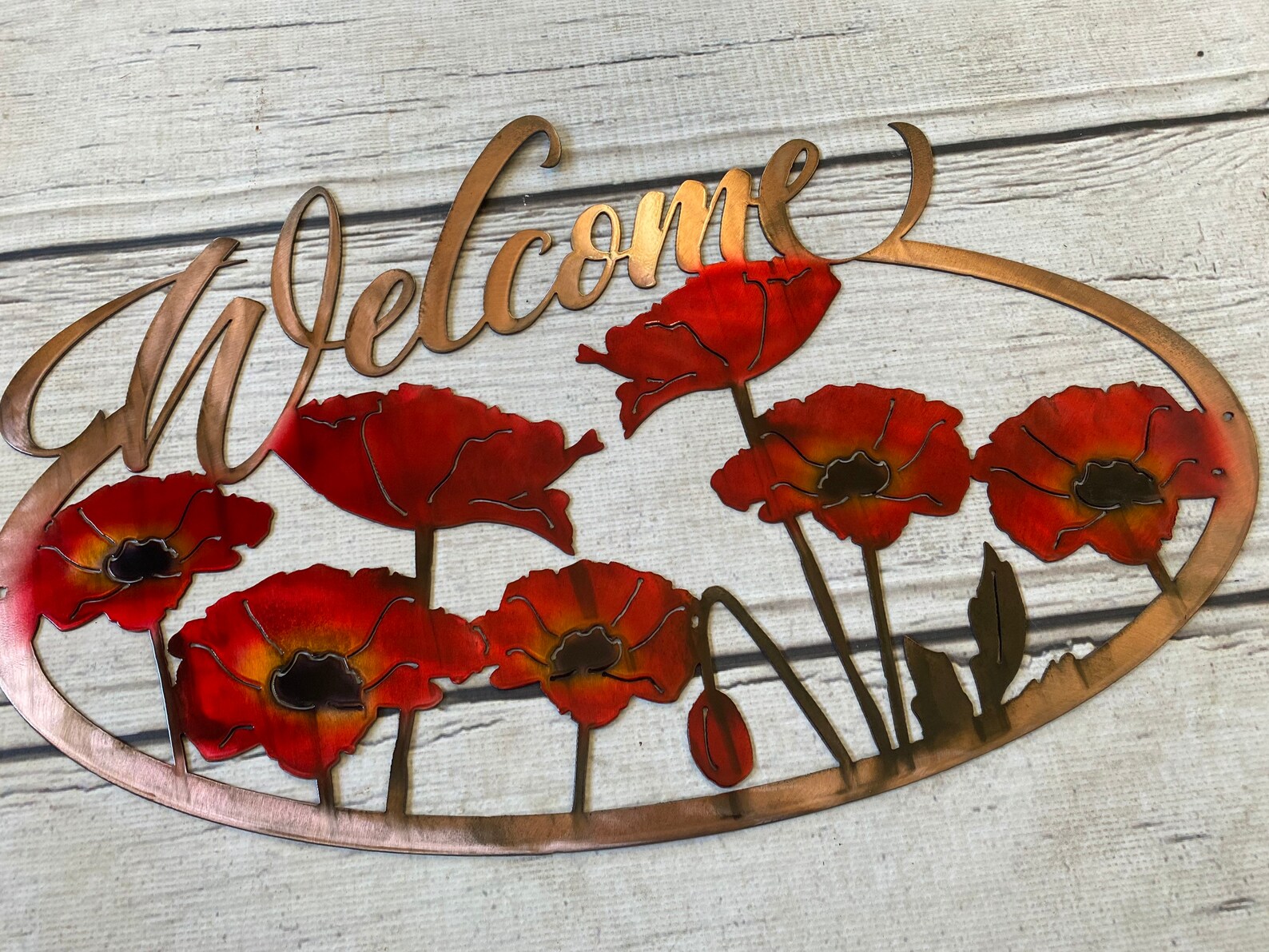 Welcome Poppy Sign - Etsy