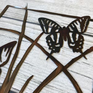 Butterfly Metal Art, Butterfly Sign, Garden Metal Art, Garden Butterfly ...
