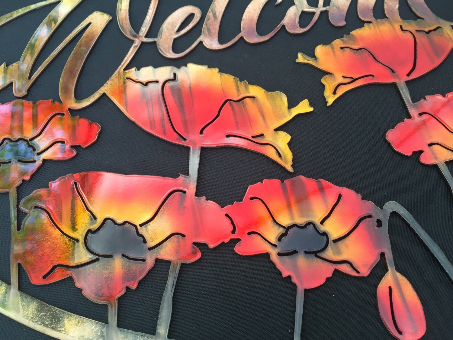 Welcome Poppy Sign - Etsy