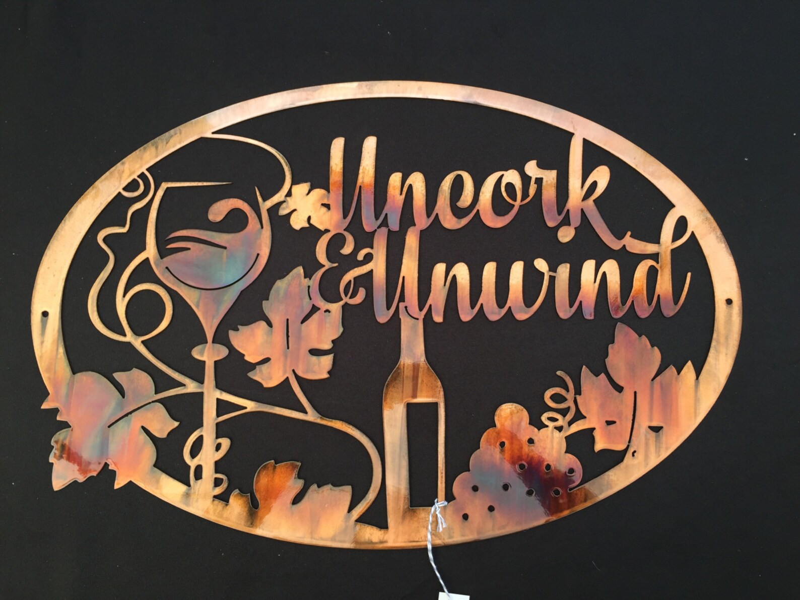 Uncork & Unwind Wine Sign wine art wine home decor wine | Etsy