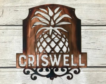 Welcome Windmill Metal Wall Decor Farm Sign Personalized | Etsy