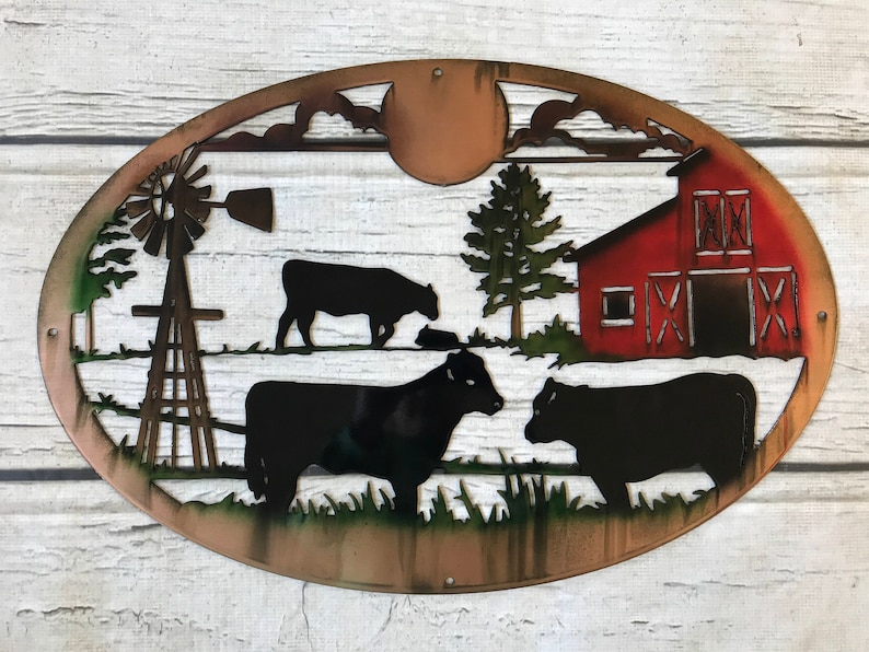 Cattle Metal Sign Cow Metal Sign Farm Metal Sign Ranch - Etsy