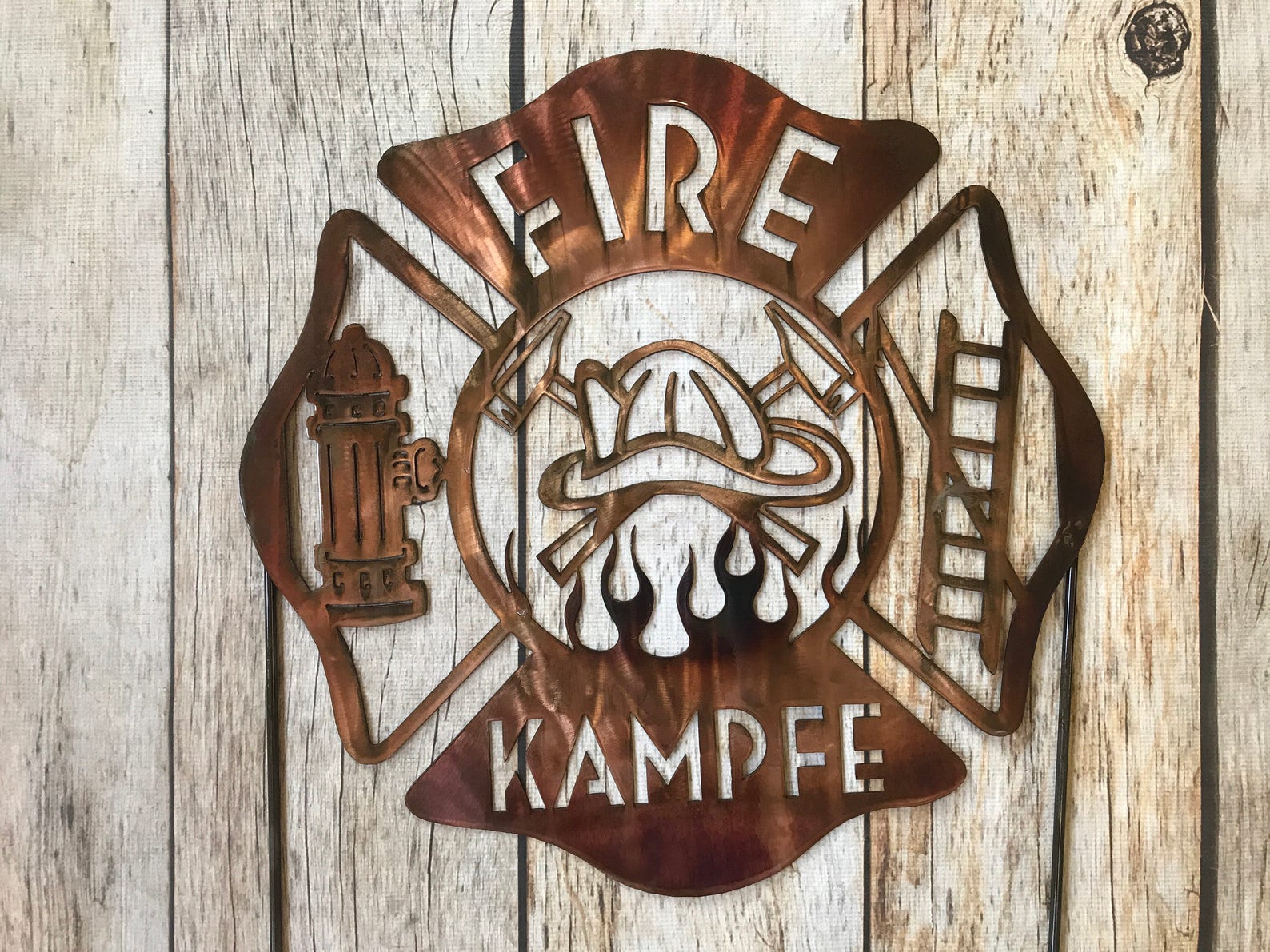 Fire Department Custom Name Sign | Etsy