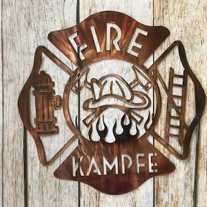 Fire Department Custom Name Sign - Etsy